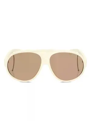 Moncler Pilot-frame Sunglasses - Neutrals