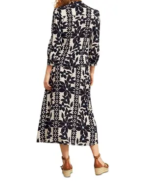 HOBBS LONDON Jilly Floral Print Top - Navy Multi