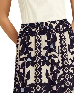 HOBBS LONDON Lyra Printed Midi Skirt