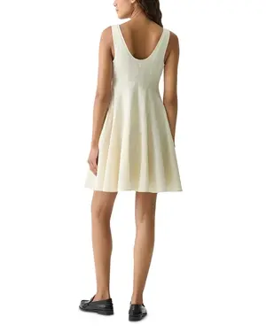 Theory Sleeveless Poplin Mini Dress