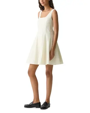 Theory Sleeveless Poplin Mini Dress