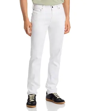 7 For All Mankind Luxe Performance Plus Slimmy Tapered Slim Fit Jeans - White