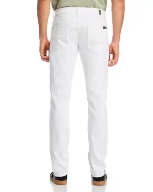 7 For All Mankind Luxe Performance Plus Slimmy Tapered Slim Fit Jeans - White