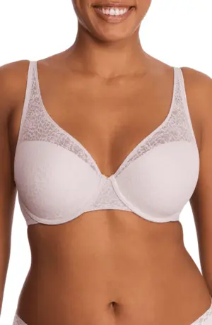 Natori Pretty Smooth Lace Underwire T-shirt Bra Mink