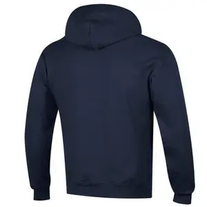 Champion Michigan Wolverines Arched Logo Fleece Pullover Hoodie - Navy