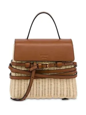 Moschino Leather Tote Bag - Natural/hide