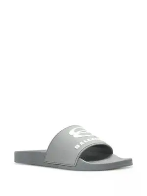 Balenciaga Logo-embellished Slides