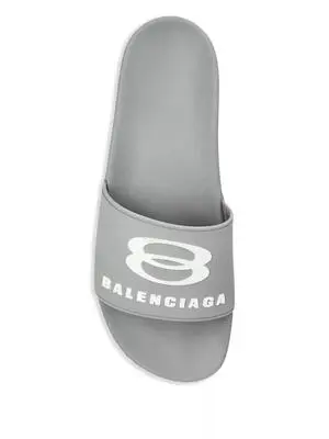 Balenciaga Logo-embellished Slides