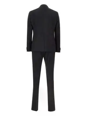 Corneliani Satin-trim Three-piece Suit - Black