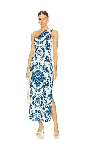 Cara Cara Nicky One-shoulder Midi Dress