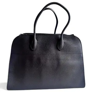 THE ROW Margaux Leather Tote - Black