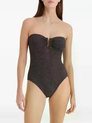ERES Scintillant Strapless Swimsuit - Metallic