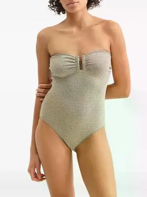 ERES Scintillant Strapless One-piece Swimsuit - Metallic