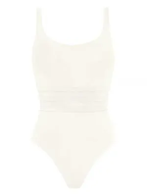 ERES Asia Striped-panel Swimsuit - White