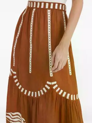 ERES Starfish Maxi Skirt - Brown