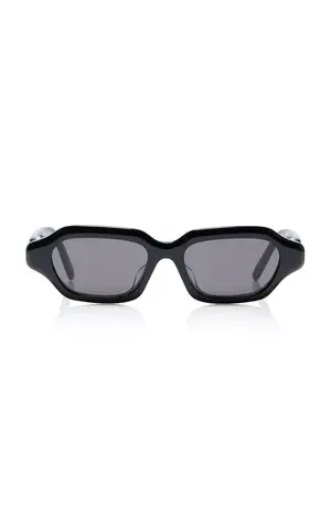 Loewe Slim Rectangle-frame Sunglasses - Black
