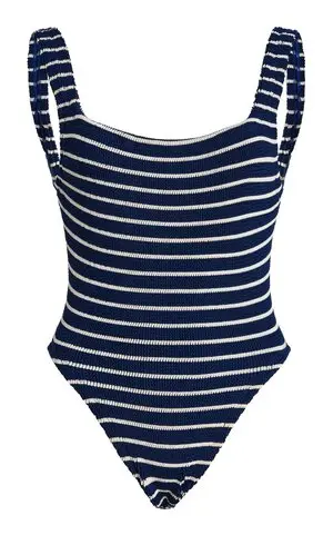 Hunza G Hunza G Square-Neck One-Piece Swimsuit Stripe