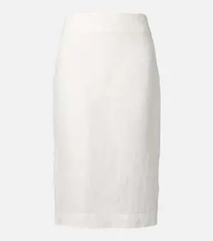 RÓHE Floral Organza Pencil Skirt