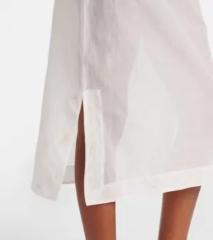 RÓHE Floral Organza Pencil Skirt