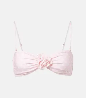 BANANHOT Nami Polka-dot Bikini Top - Pink