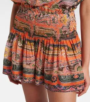 Isabel Marant Étoile Maelly Paisley Silk Voile Wide-leg Shorts - Multicoloured