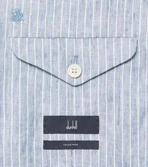 Dunhill Striped Linen-blend Blazer