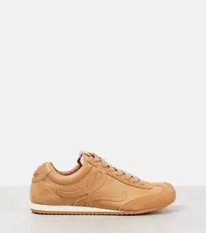 Loewe Ballet Runner 2.0 Leather Sneakers - Brown