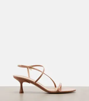 GIANVITO ROSSI Ascent Leather Sandals - Beige