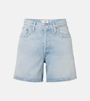 AGOLDE V-waist Bermuda Shorts - Blue