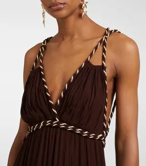 Poupette St Barth Collette Open-back Maxi Dress - Brown