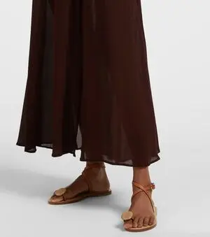 Poupette St Barth Collette Open-back Maxi Dress - Brown