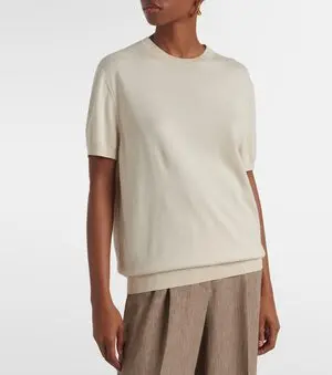Loro Piana Ice Wish Knitted Cotton Top