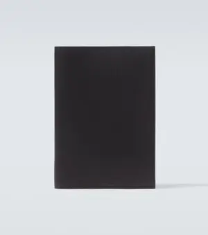 THE ROW Leather Passport Holder Black