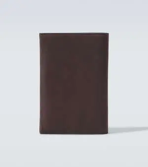 THE ROW Leather Passport Holder - Brown