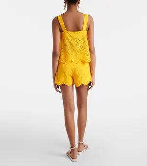 Poupette St Barth Noa Cotton Top - Yellow