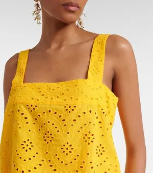 Poupette St Barth Noa Cotton Top - Yellow