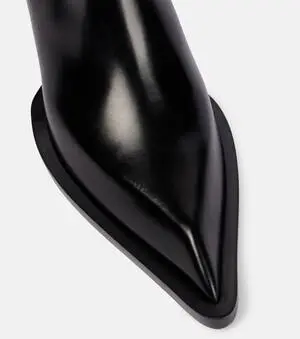 JIL SANDER Leather Ankle Boots