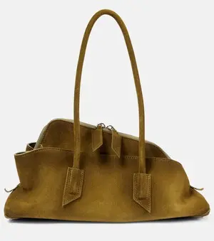ATTICO La Passeggiata Small Suede Tote Bag
