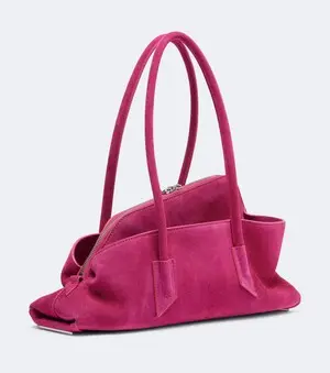 Attico La Passeggiata Small Suede Tote Bag - Pink