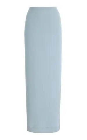 Eterne Emma Cotton-modal Maxi Skirt - Blue