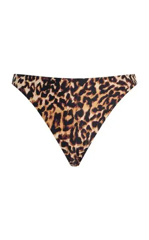 JUILLET Edie Leopard-print Bikini Bottom
