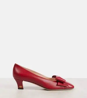 Valentino Garavani Bowow 45 Leather Pumps