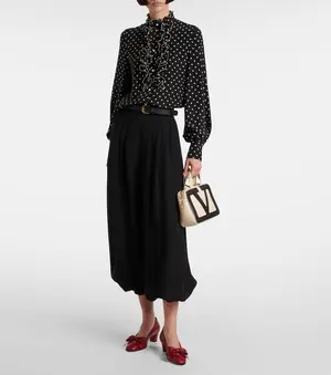 Valentino Garavani Bowow 45 Leather Pumps