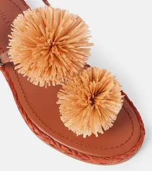 Ulla Johnson Ingrid Leather-trimmed Espadrilles