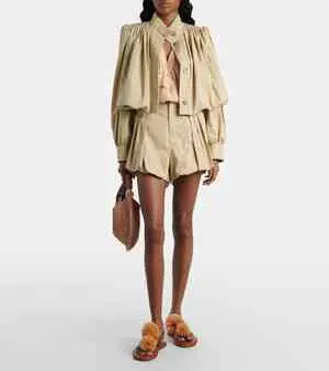 Ulla Johnson Ingrid Leather-trimmed Espadrilles