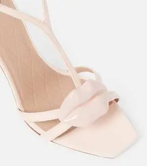 Balmain Lips Suede Sandals
