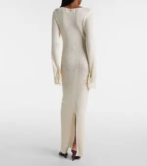 BANANHOT Kyle Sequined Knitted Maxi Dress