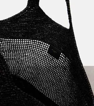 Saint Laurent Icare Maxi Crochet Raffia Shopper