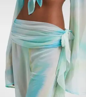 BANANHOT Shawn Ruffled Flared Pants