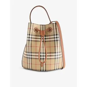 Burberry Tb Small Canvas Bucket Bag